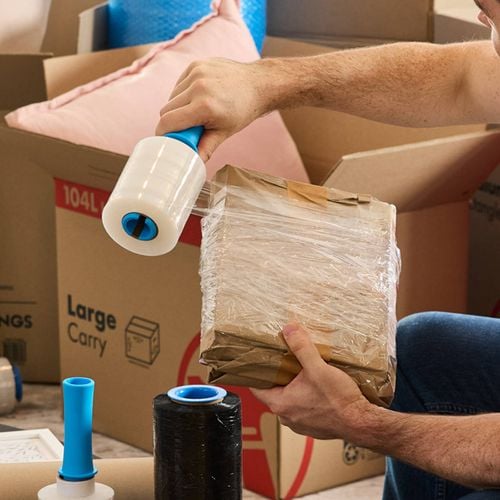 Wrap & Move 100mm x 250m Clear Mini Shrink Wrap Refill - Bunnings Australia