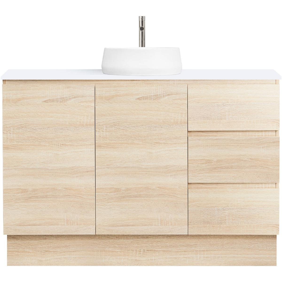 CIBO 1200mm Coast Veneer Nordic Full Height Bathroom Vanity with Pod ...