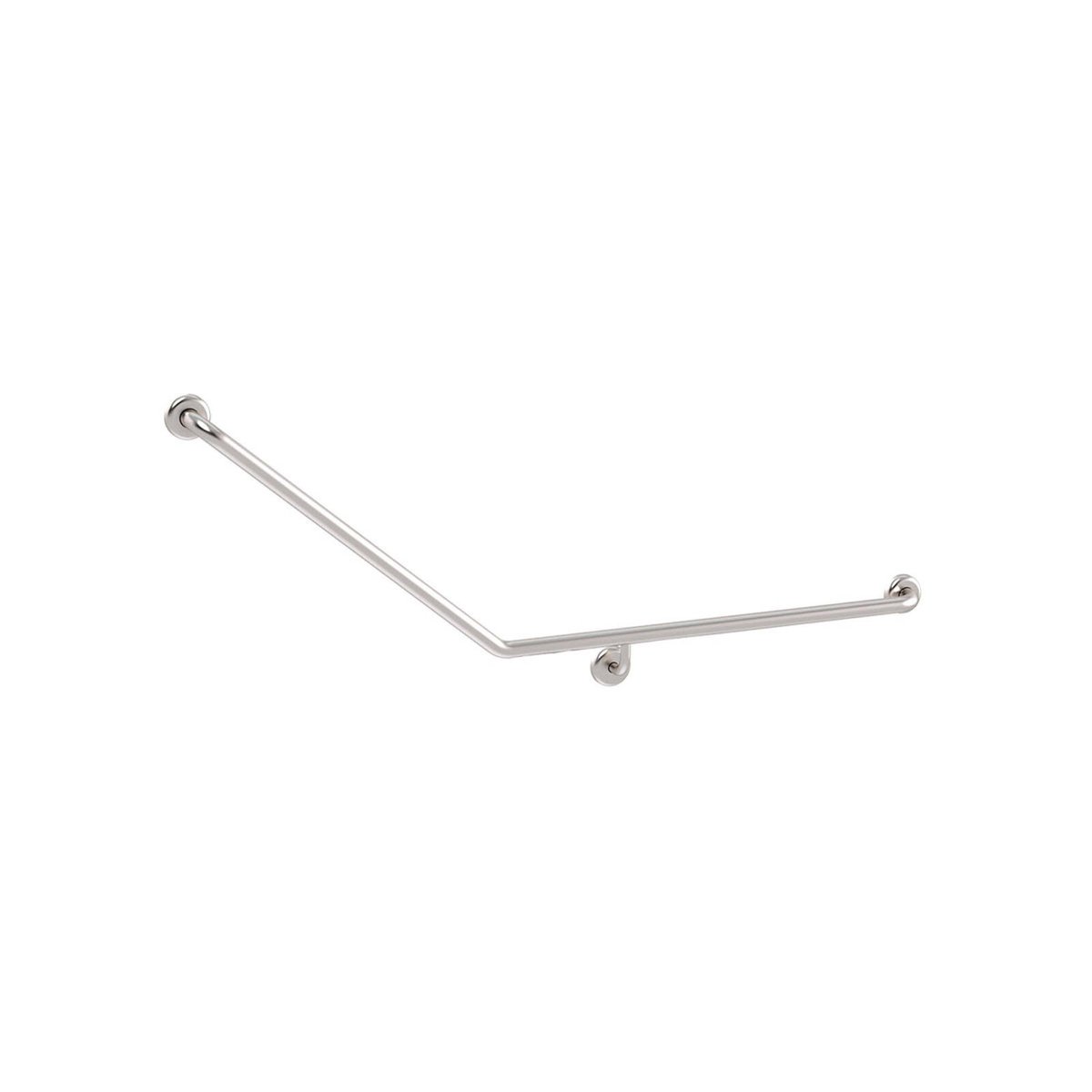 3monkeez 870 x 700mm 32mm Stainless Steel Right Handed Angled Grab Rail ...