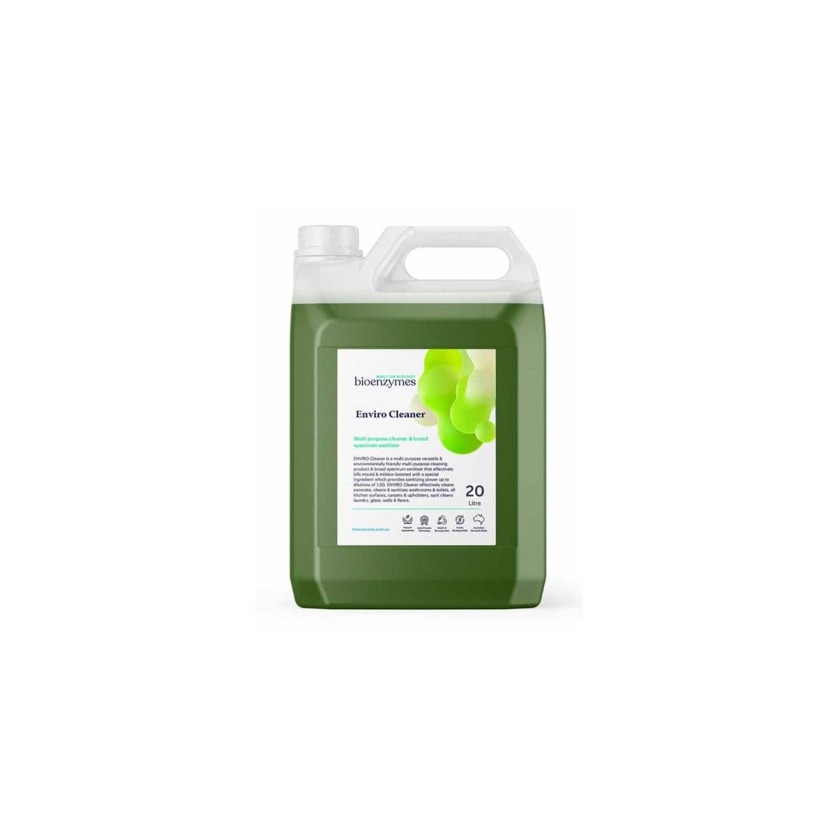 ENVIRO Cleaner 20lt. Multi purpose cleaner, broad spectrum sanitiser ...