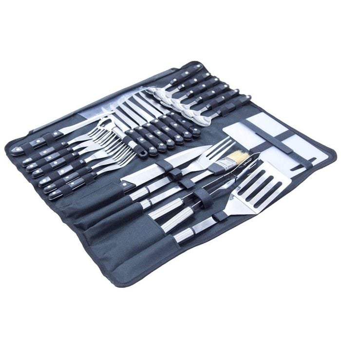 26pc Wildtrak Cutlery & BBQ Set w/ Foldable Carry Bag - Bunnings Australia