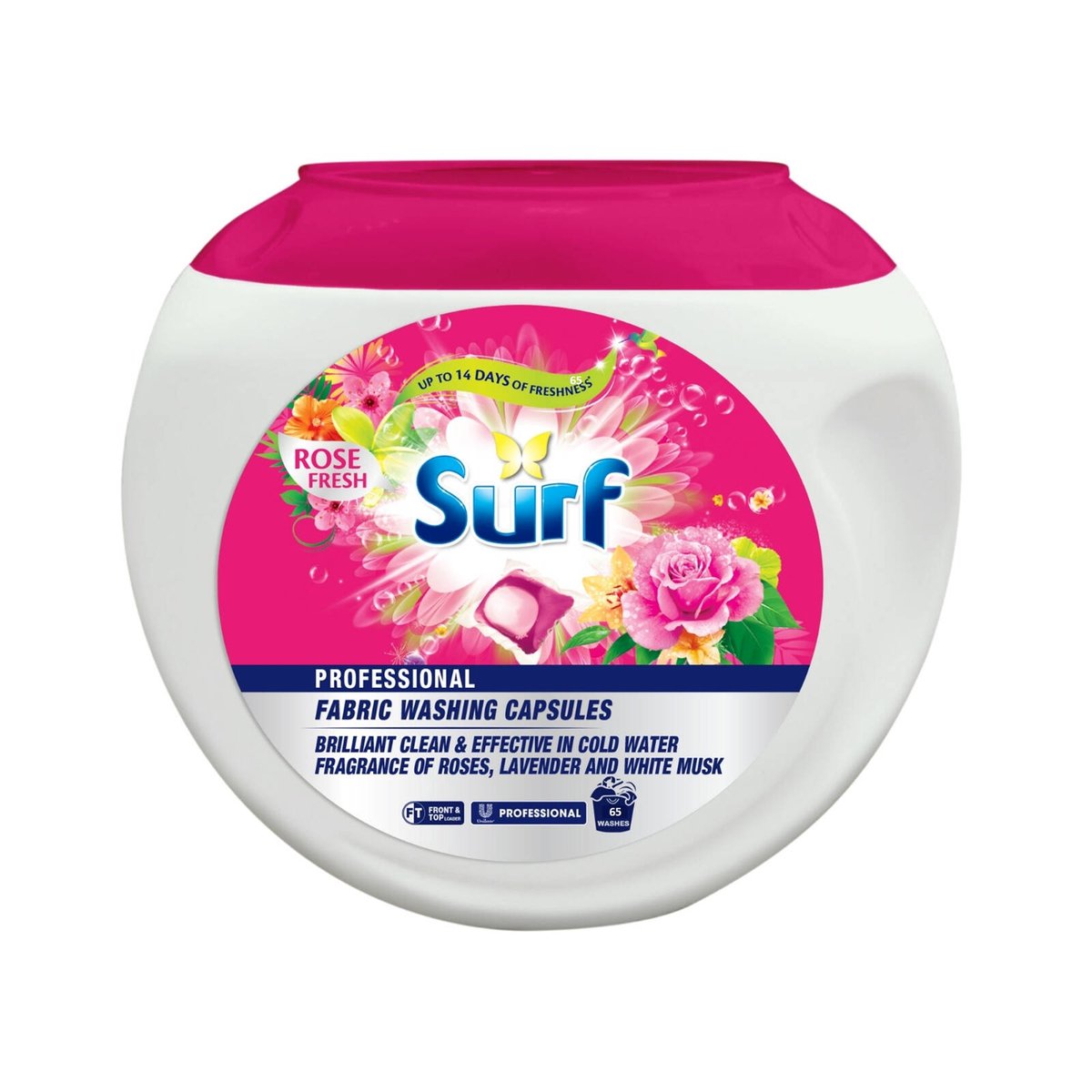 Surf Rose Fresh Professional Laundry Capsules - 65 Pack - Bunnings ...