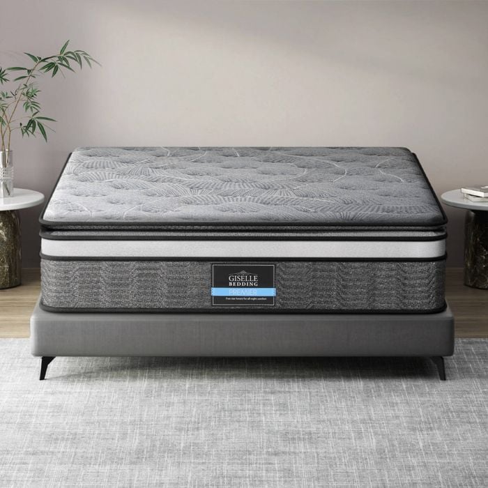 Giselle 34cm Mattress Dual Pocket Spring Mattresses - Queen - Bunnings ...