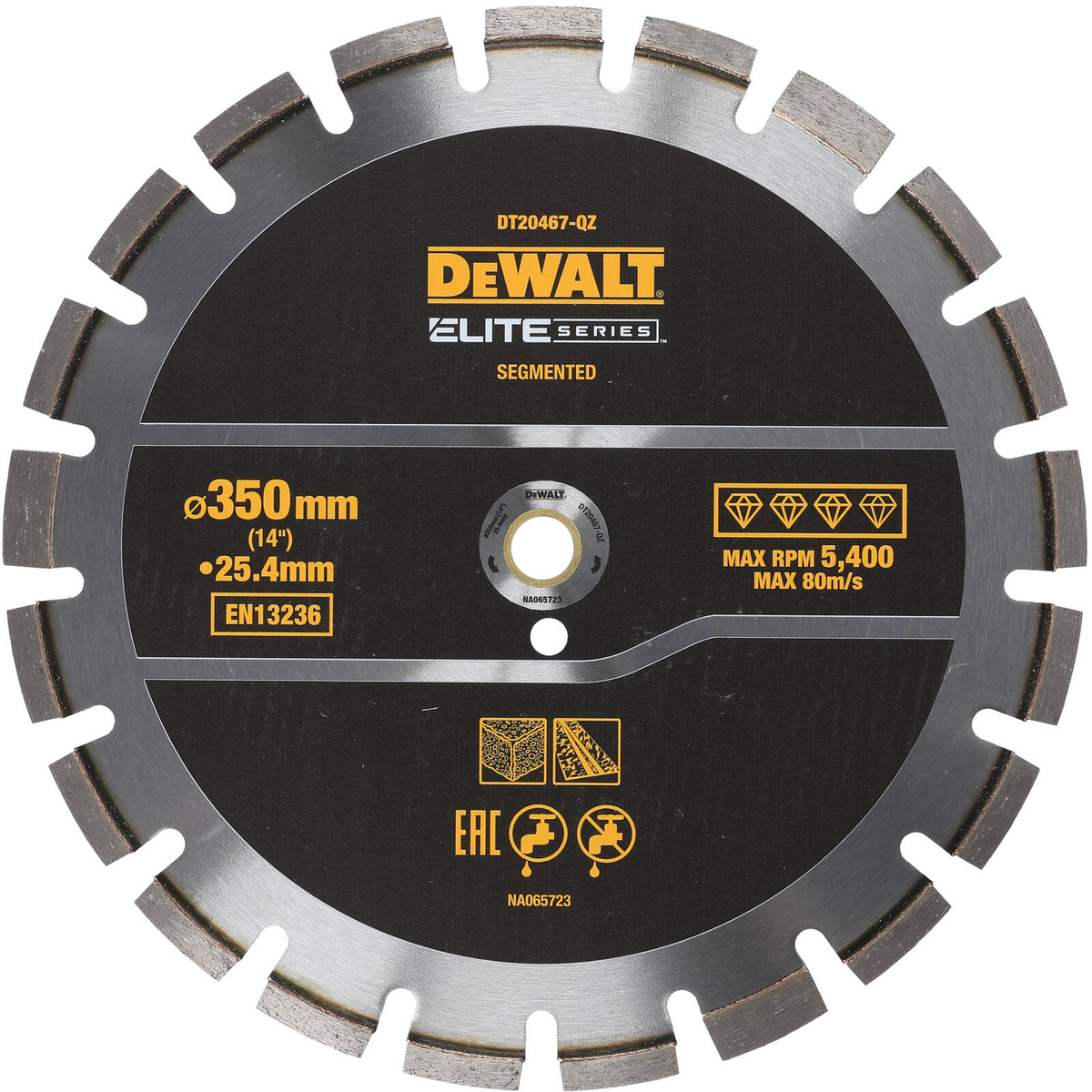 DeWALT ELITE 350mm Segmented Asphalt Blade DT20467-QZ - Bunnings Australia