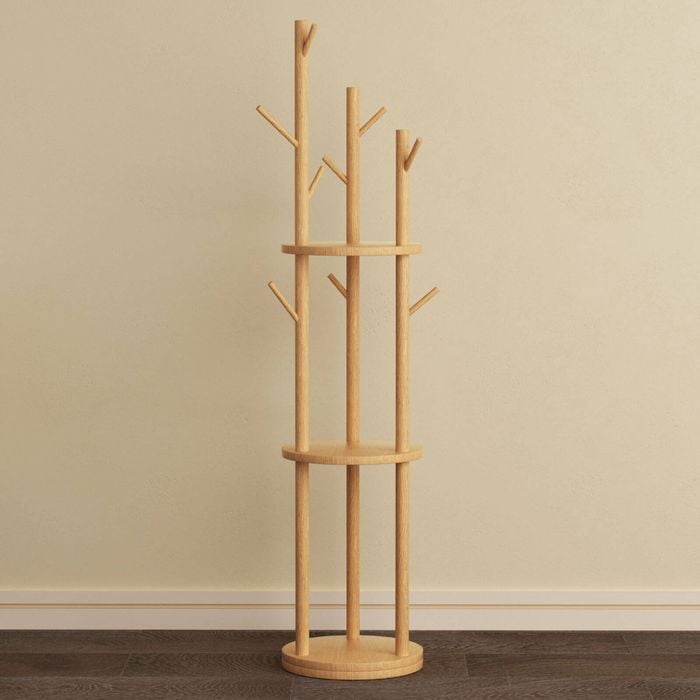 Lauft Rotating 3-Tier Hat Coat Clothes Rack Jacket Garment Hanger ...