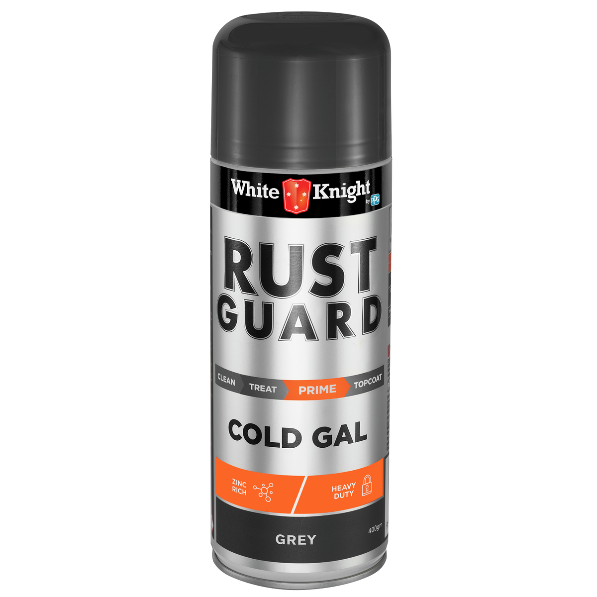 White Knight 400g Cold Galvanised Rust Guard Spray Paint - Bunnings New Zealand
