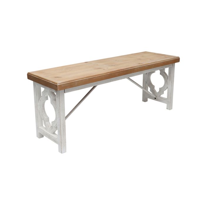 Willow & Silk Hamptons Wooden Bench - Bunnings Australia