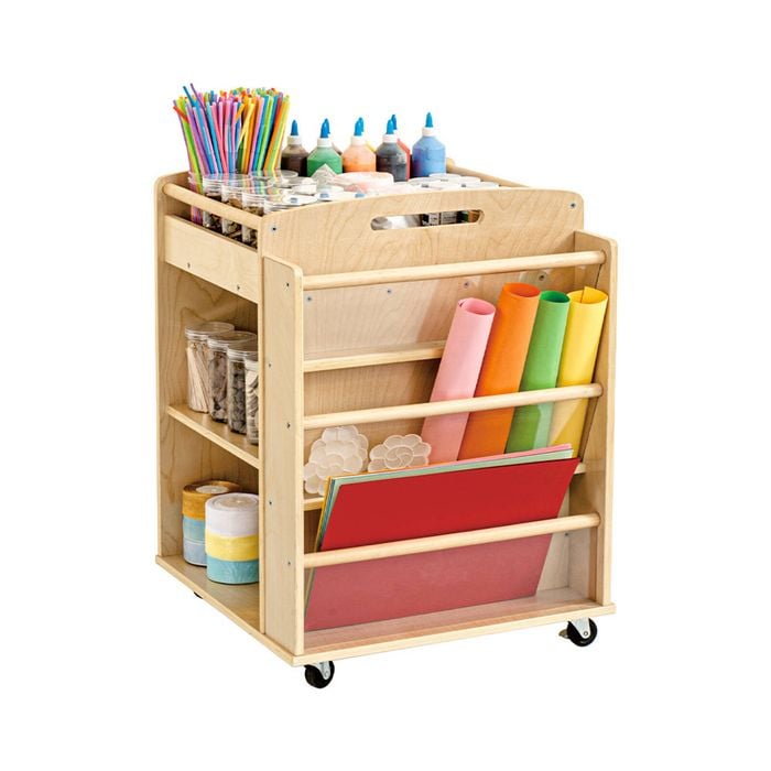 Jooyes Wooden Art Craft Material Storage Trolley - 58 cm | Material ...