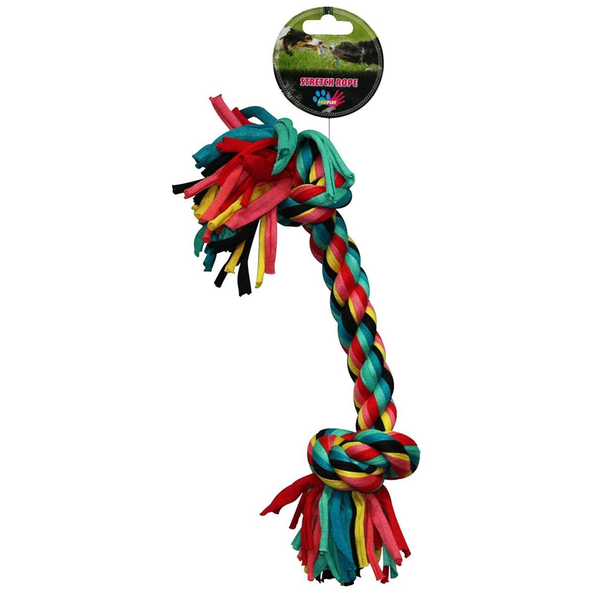 Paw Play 36cm Stretch Rope Bone - Bunnings Australia