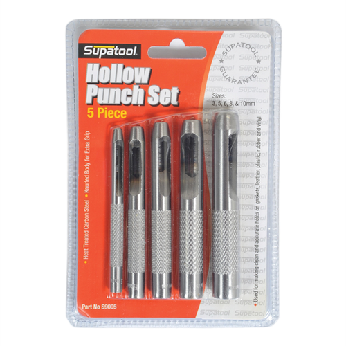 5 Piece Supatool Hollow Punch Set - Bunnings Australia