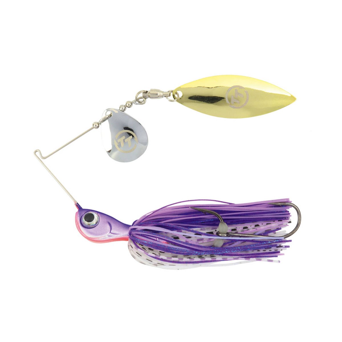 TT Lures 5/8oz Vortex+ Spinnerbait Fishing Lure - Purple Mauve ...