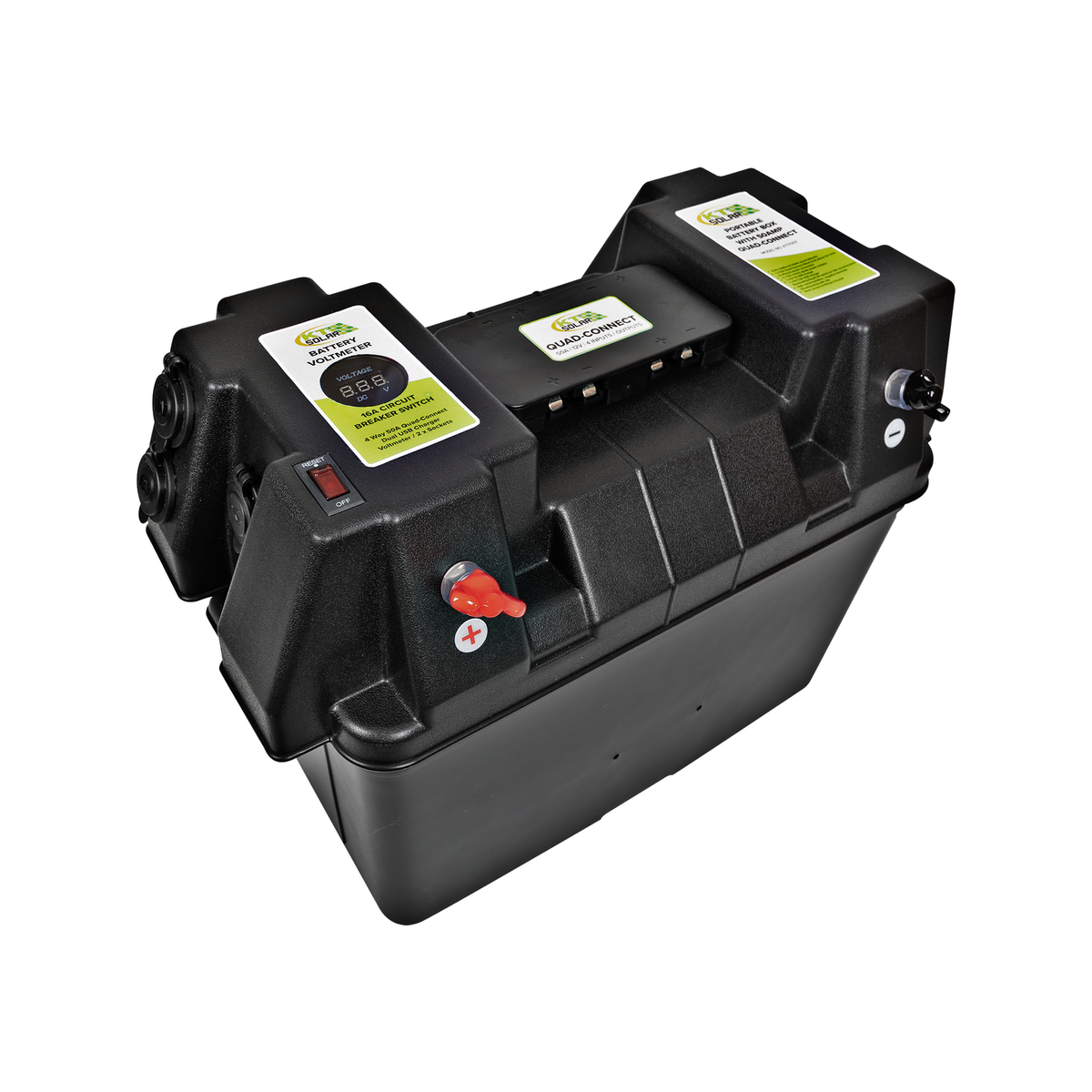 KT Solar Battery Box Quad Connect KT71201 - Bunnings Australia