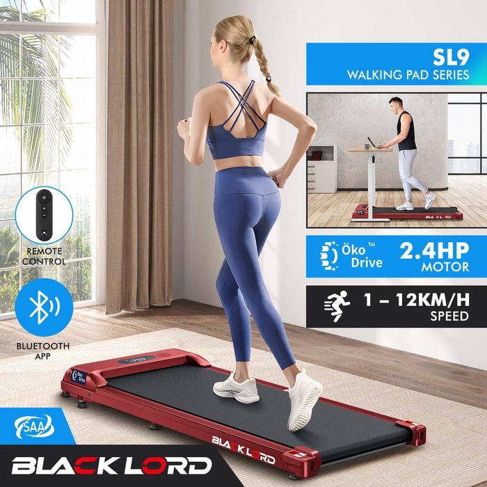 BLACK LORD Treadmill Electric Walking Pad Home Office Gym Fitness ...