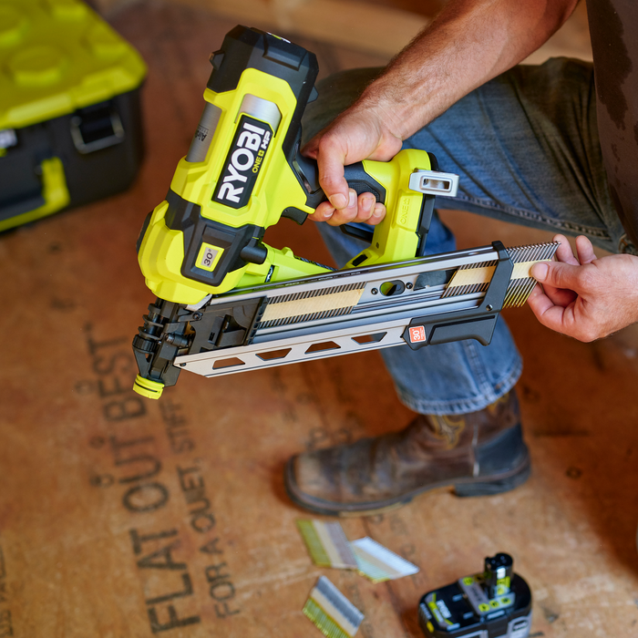 Ryobi 18V ONE HP Brushless AirStrike 30 34 Framing Nailer Tool Only Bunnings Australia