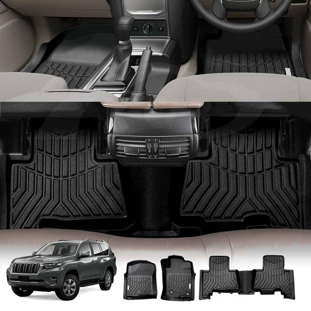 3D Customized All Weather Car Mat Floor Liner Full Set Carpet for ...