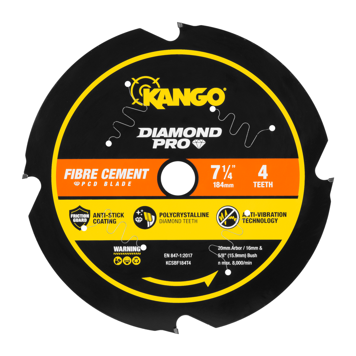 Kango 184mm 4T Diamond Pro Fibre Cement Circular Saw Blade - Bunnings ...