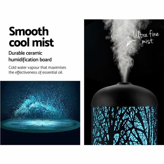 Devanti 160ml Aroma Diffuser Aromatherapy Black - Bunnings Australia