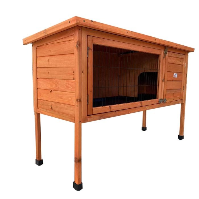 YES4PETS Large Single Wooden Hutch for Rabbit - Bunnings Australia