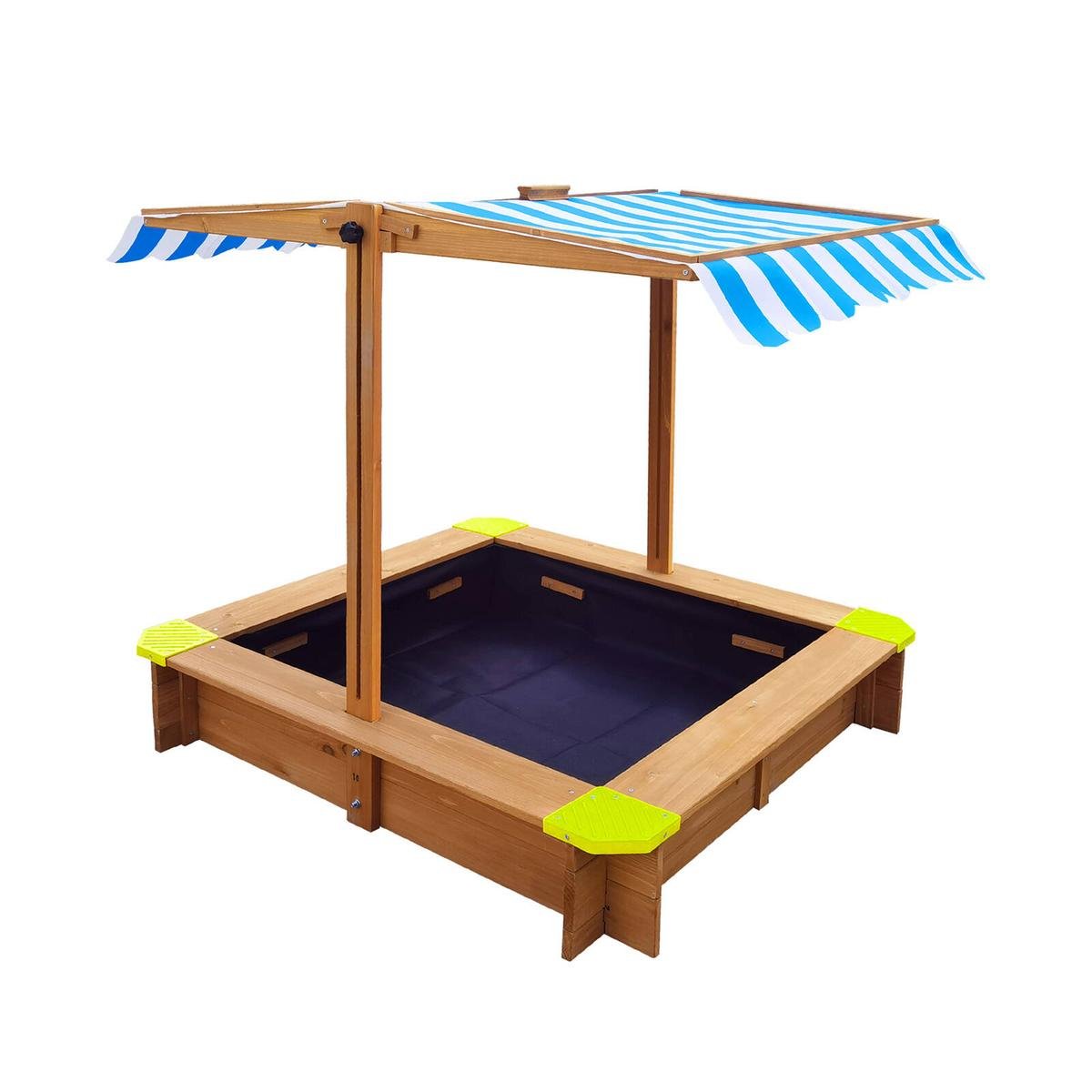 Mazam Kids Sandpit Sand Pit Box Canopy Toy Gift - Bunnings Australia