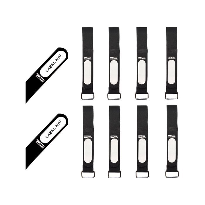 CordTech Reusable Label Straps With Buckle - 8 Pack - Bunnings Australia