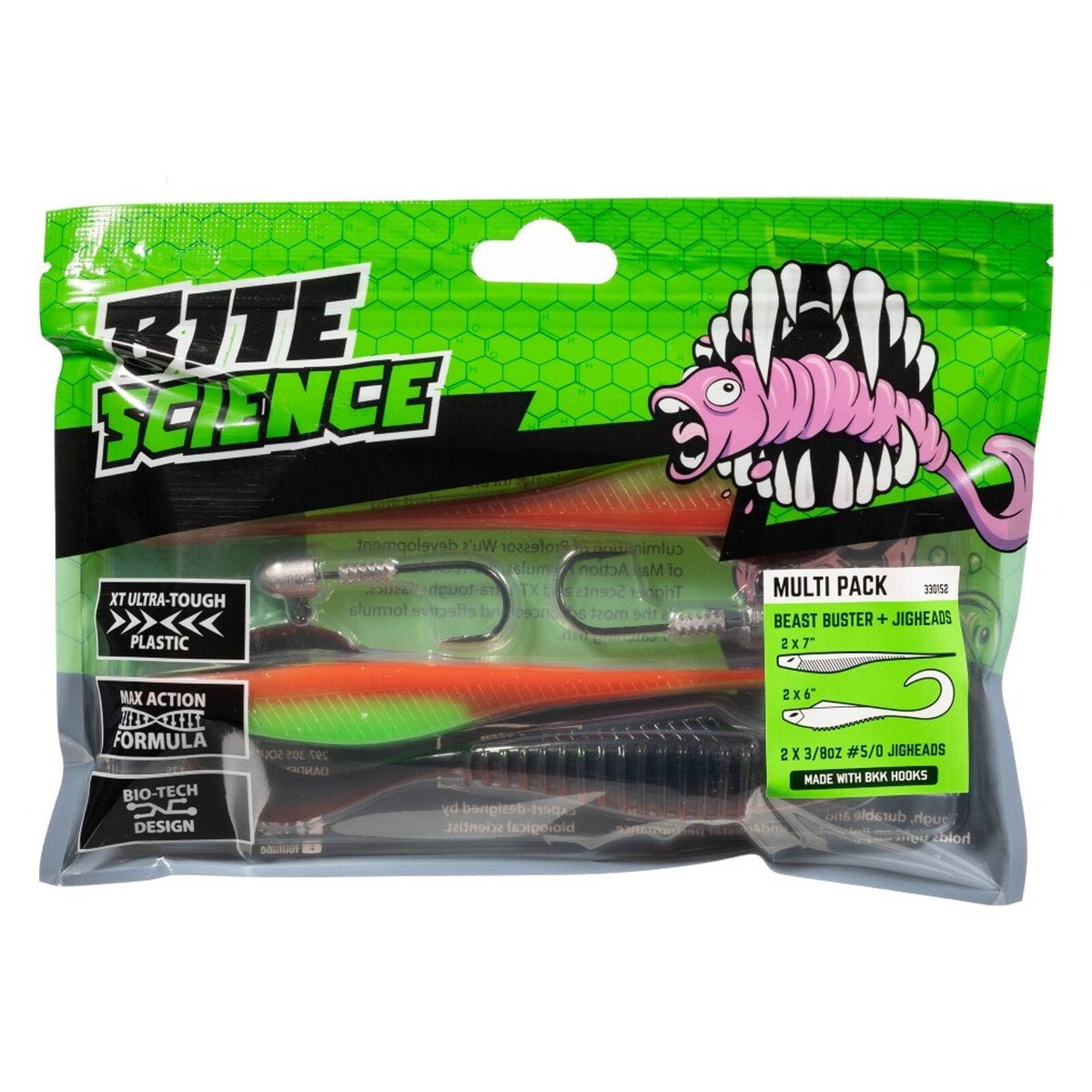 Bite Science 6 Piece Multi-Pack of Asstd Beast Buster Soft Plastics and ...