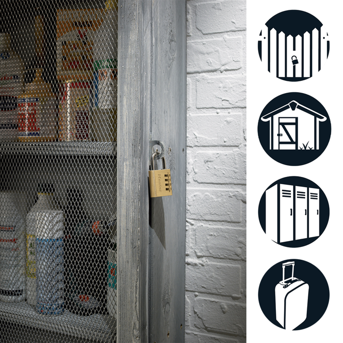 Master Lock 40mm Brass Combination Padlock - Bunnings Australia