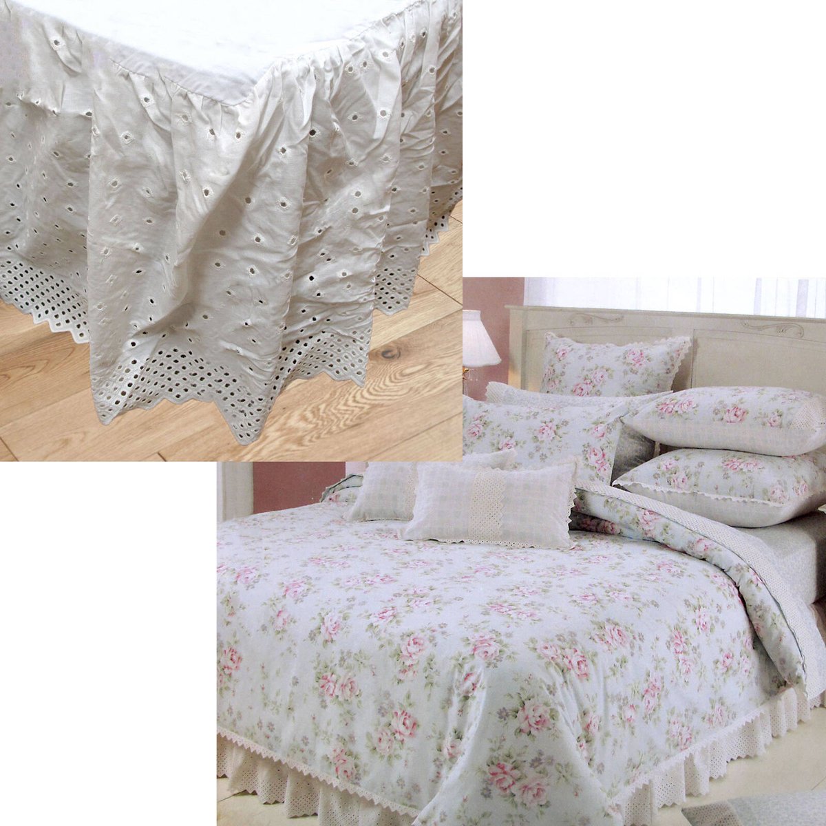 Bloomington 225TC Polyester Cotton Isabelle Ivory Valance Single 37cm ...