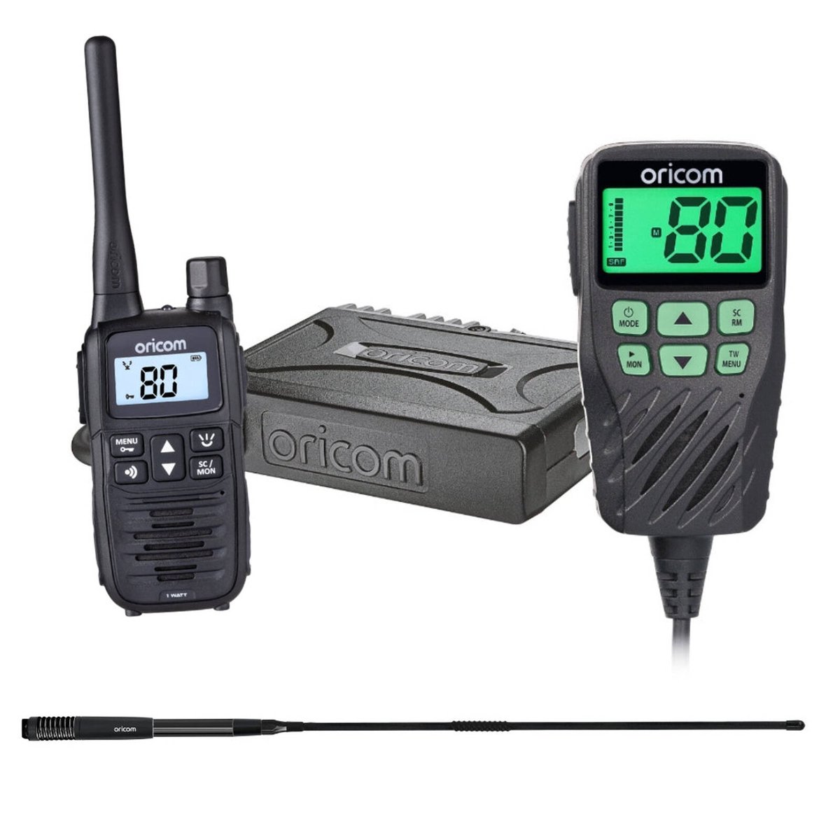 Oricom UHF360R 5 Watt UHF CB Radio with Instant Replay AND 6.5dBi ...