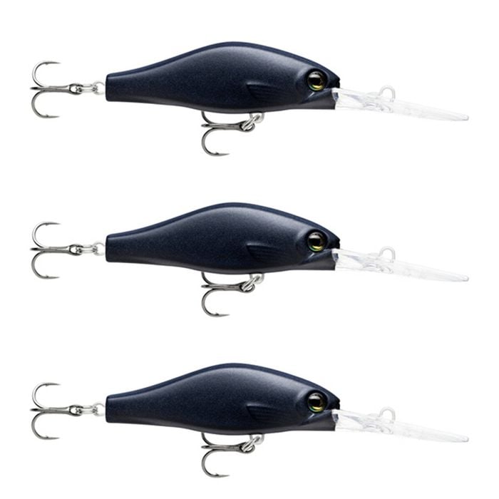3x Rapala 5cm Shadow Rap Jack Deep Dive Crankbait Fish Lures - Matte ...