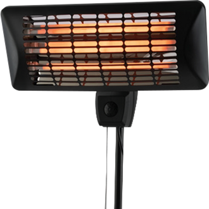 Jumbuck 2000W Black Matte Radiant Patio Heater - Bunnings Australia