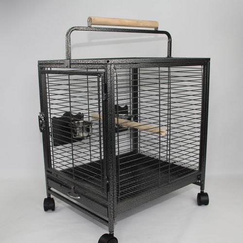 YES4PETS Small Bird Transport Budgie Cage Parrot Aviary Carrier With ...