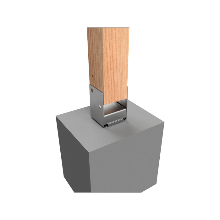 Vuepro 90mm Stainless Steel Bolt Down Post Support - Bunnings Australia