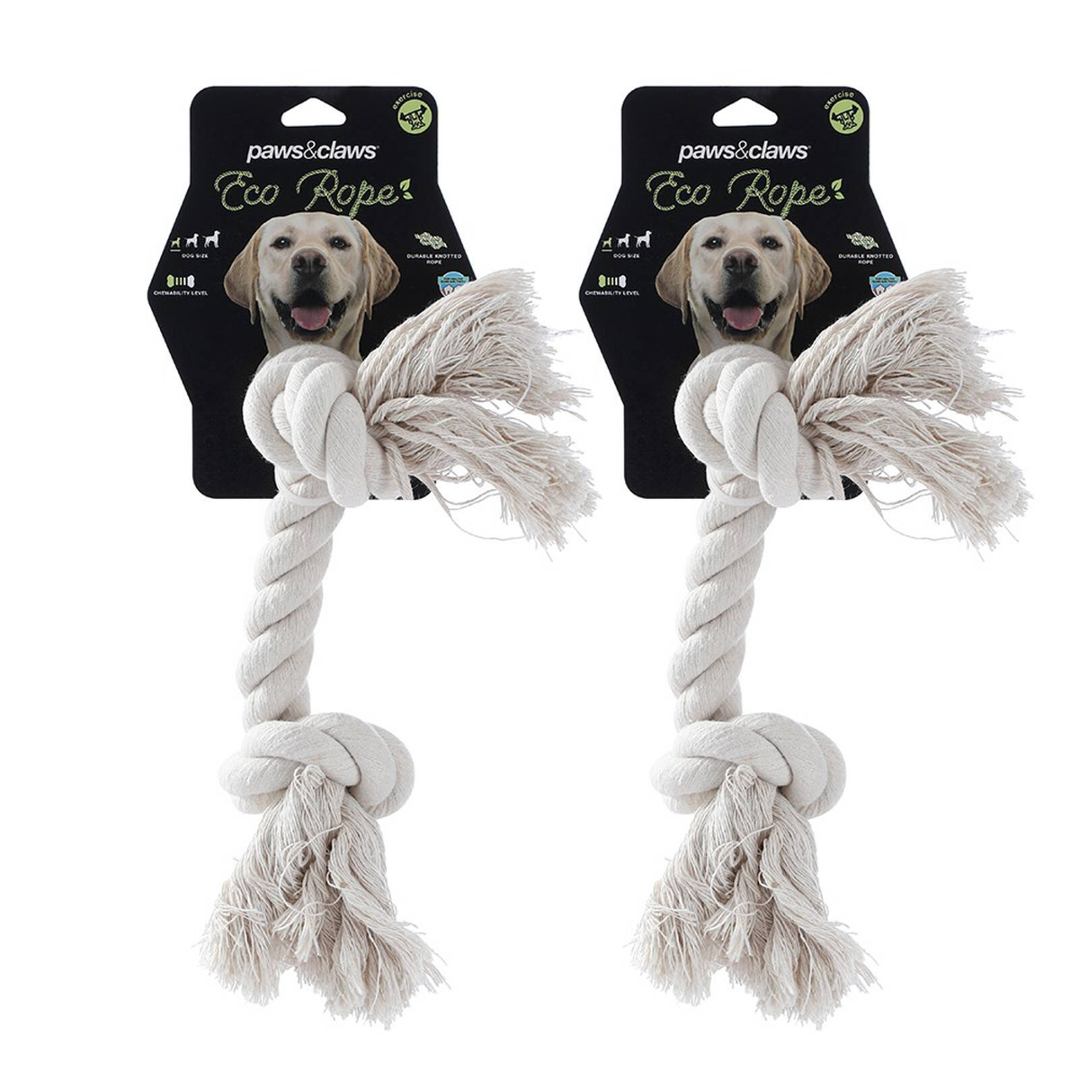 2x Paws & Claws 30cm Eco Braided Rope - Bunnings Australia