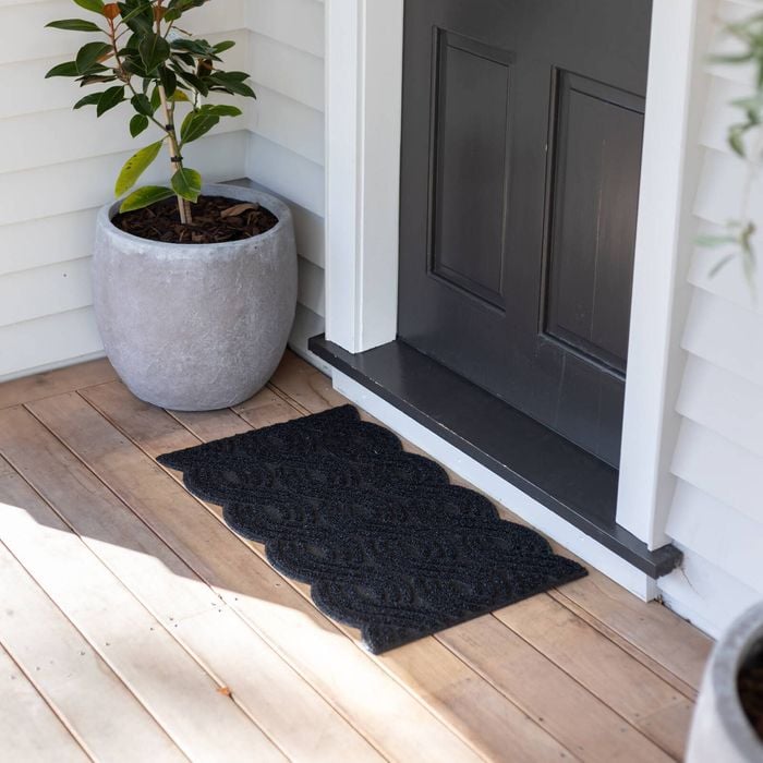 Axton 75 x 45cm Black Wave Scraper Mat - Bunnings New Zealand