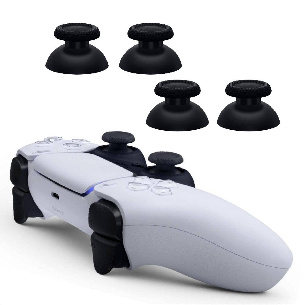 2 Pairs Analog Stick Thumbstick Joystick Thumb Button Cap For ...