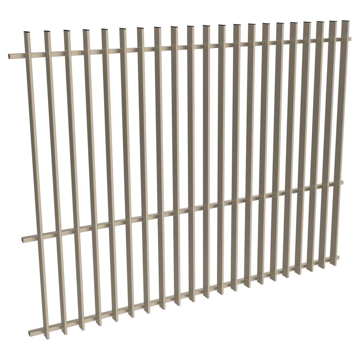 ProtectorAl 2400W x 1800H Paperbark Aluminium Radiator Pool Fence Panel ...