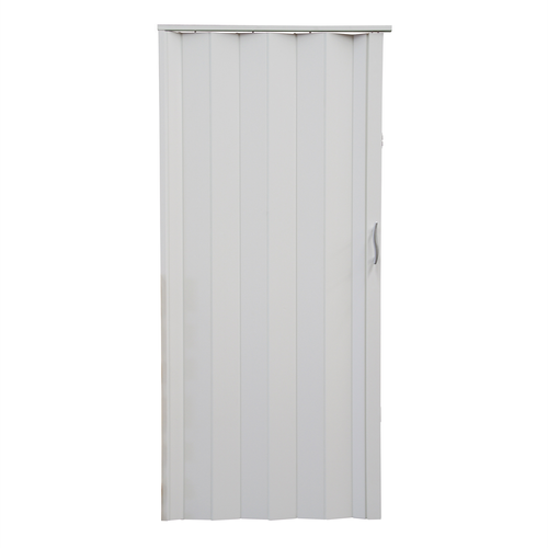 Pillar 82 x 203cm White Monaco PVC Concertina Door - Bunnings Australia