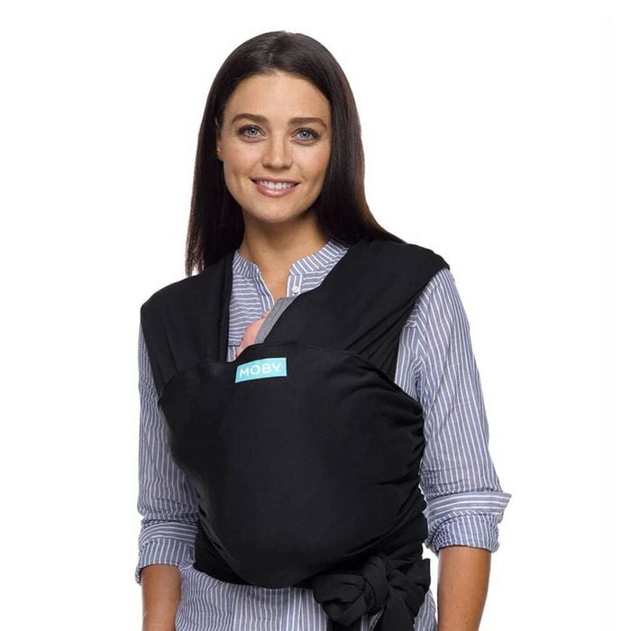 Moby Evolution Wrap Baby Viscose Body Carrier - Charcoal - Bunnings Australia