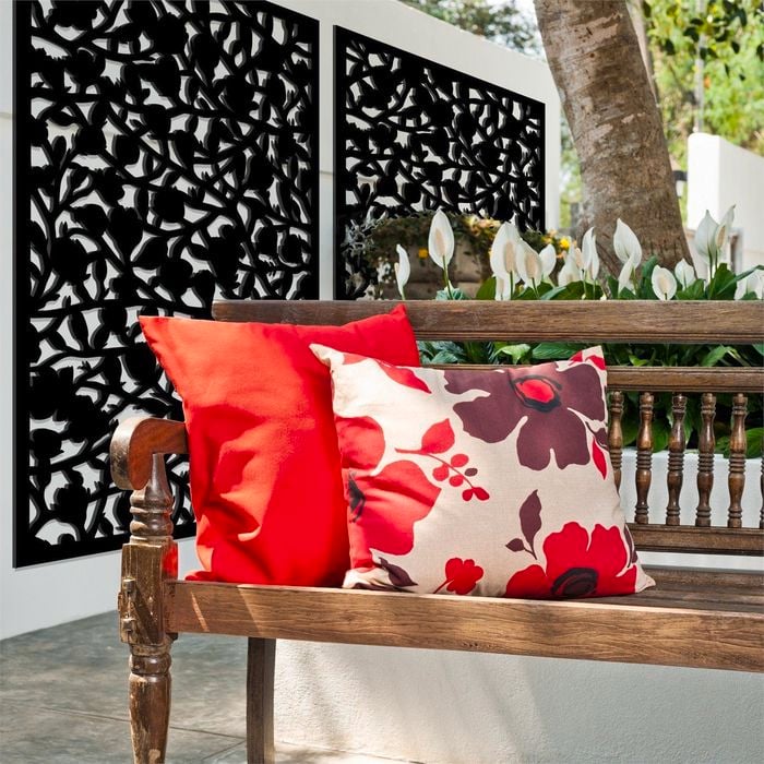 Jack Matrix 1800 x 1200 x 9mm Charcoal Magnolia Décor Screen With Frame ...