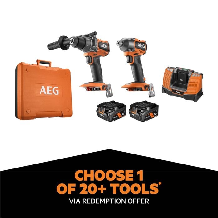 AEG 18V 5.0Ah 2 Piece FUSION Heavy Duty FORCE Kit - Bunnings Australia