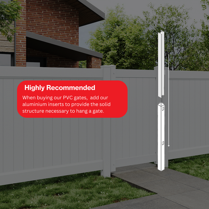 RapidFence 1130 x 1800mm Classic White PVC Gate - Bunnings Australia