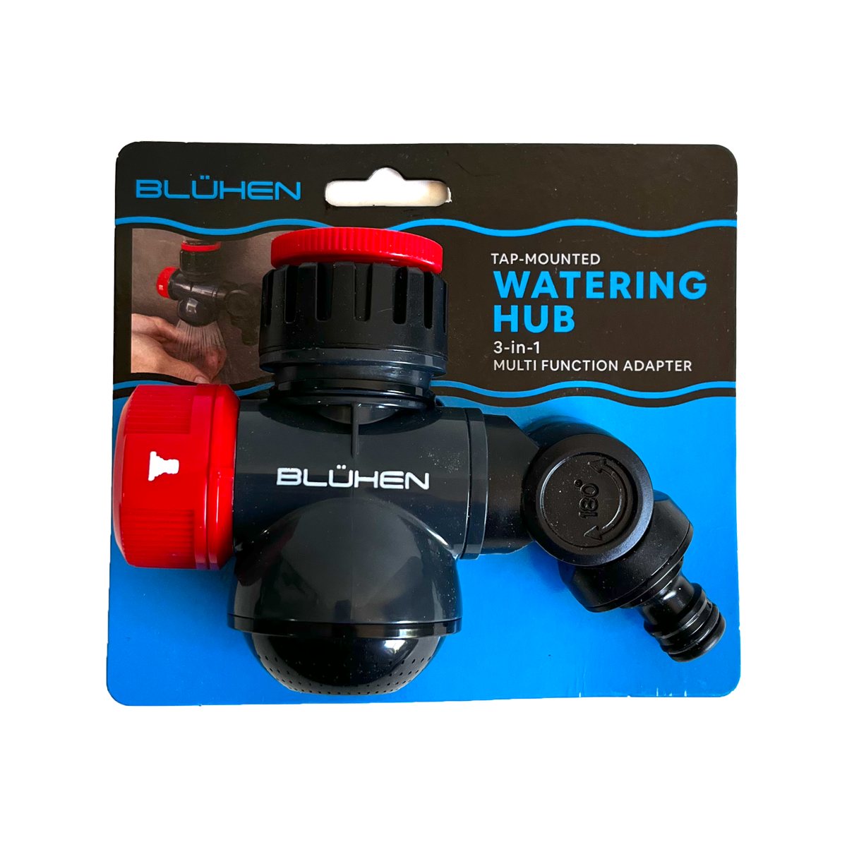 Bluhen 3 In 1 Mounted Tap Watering Hub - Bunnings Australia