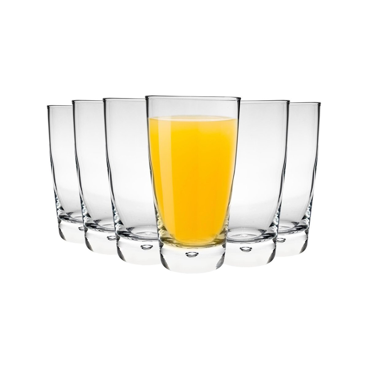 Bormioli Rocco Luna Highball Cocktail Glasses Set With Bubble Base ...