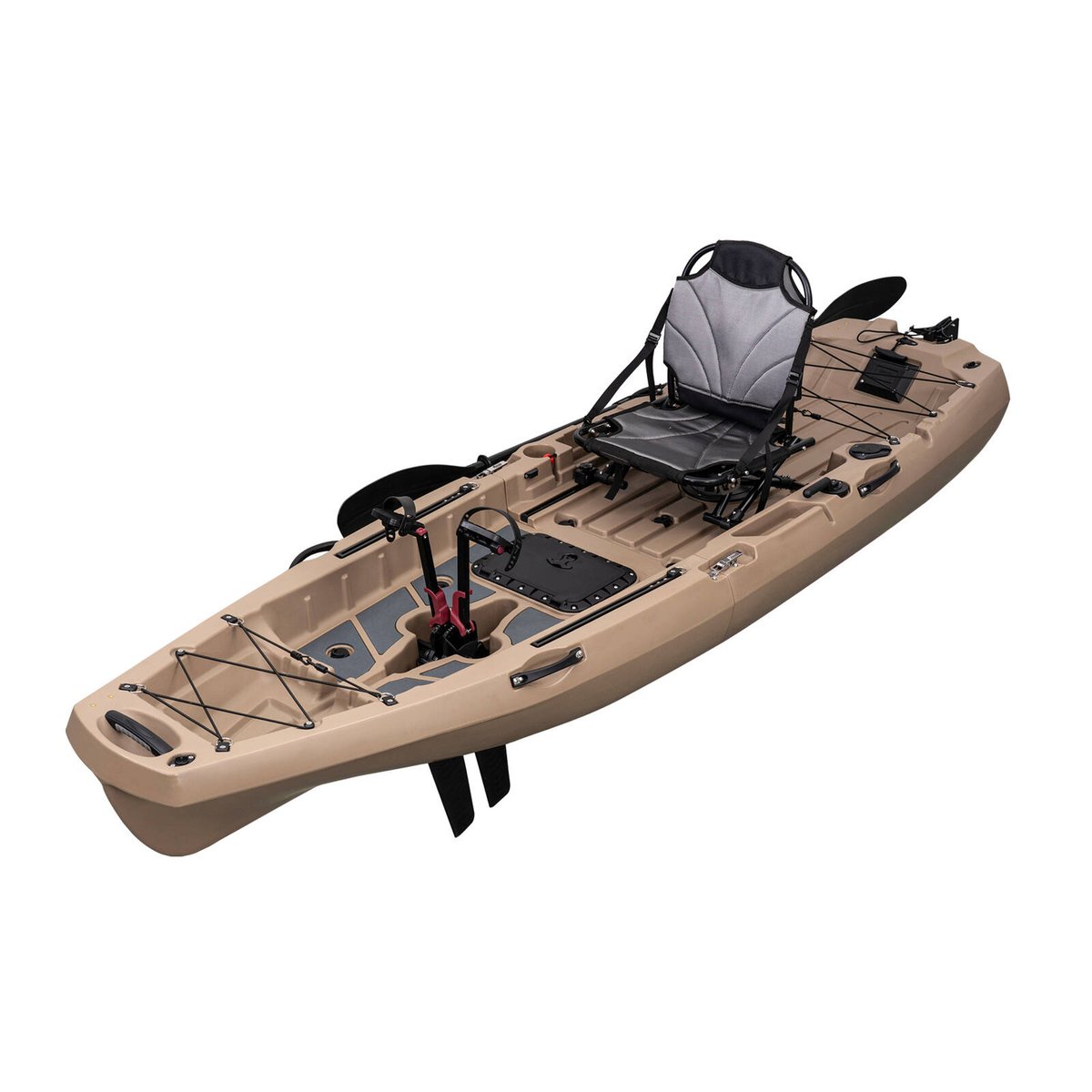 Modular Pedal Drive Fishing Kayak Canoe Boat for Saltwater Freshwater ...