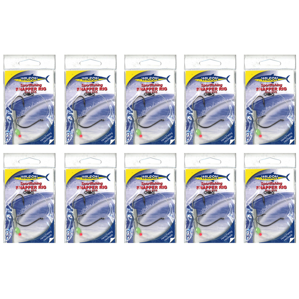 10x Wilson Sportfishing Snapper Rig with Chemically Sharpened Hooks ...