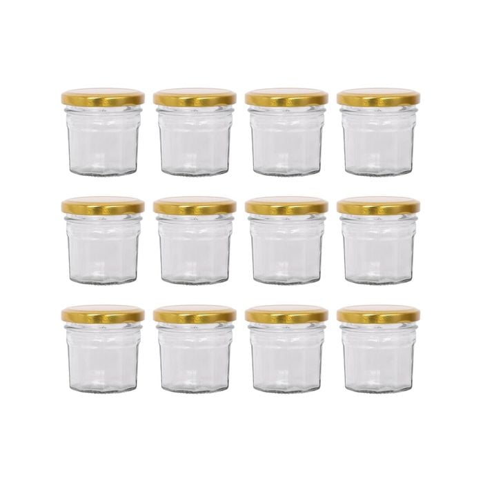 Argon Tableware Glass Jam Jars - 110ml - Pack of 12 - Bunnings Australia