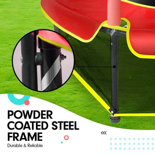 Kahuna Mini 4.5 Ft Trampoline - Red Blue - Bunnings Australia