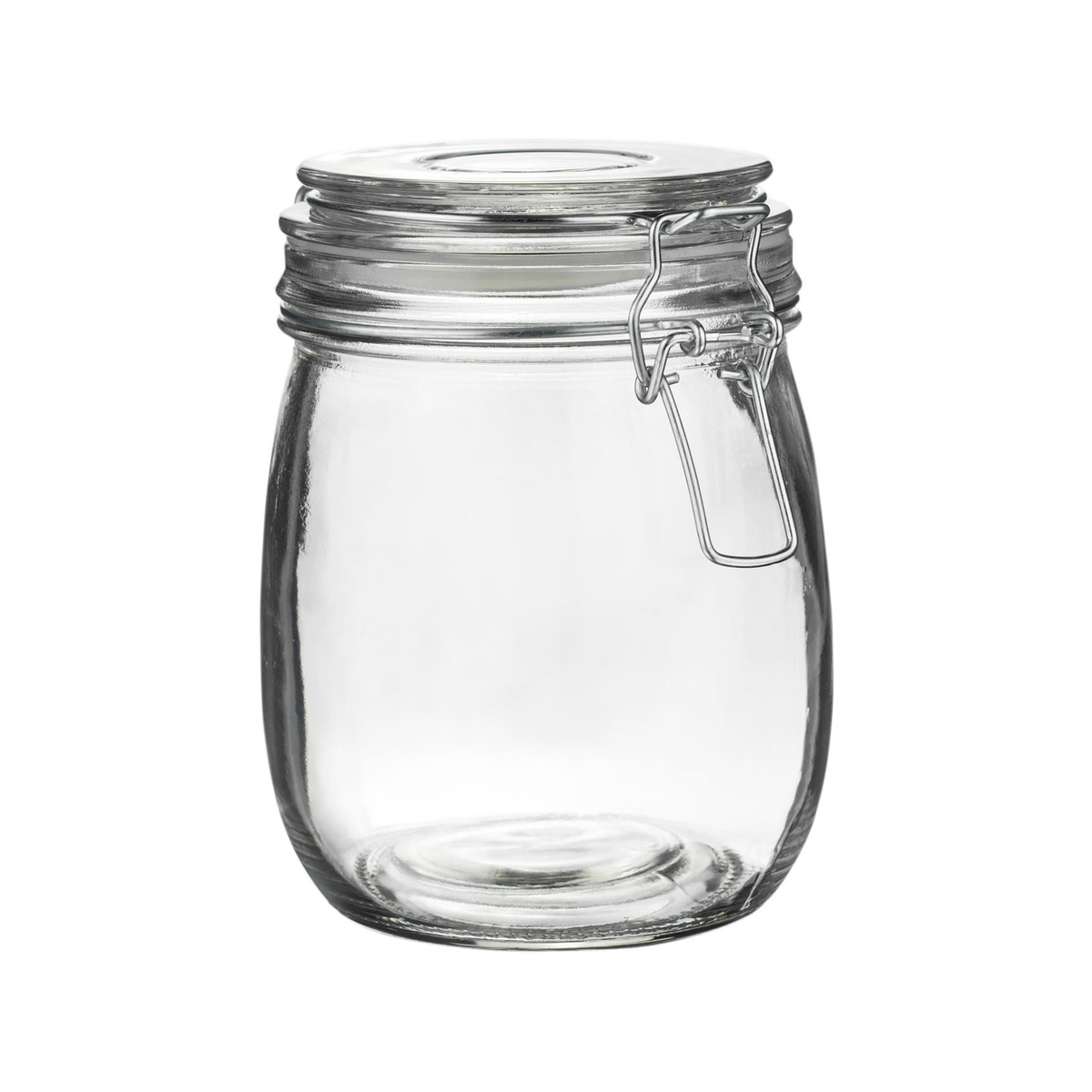 Argon Tableware Glass Storage Jar With Airtight Clip Lid 750ml