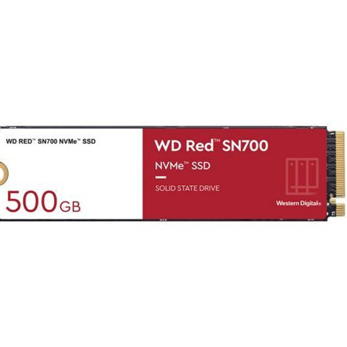 Western Digital WD Red SN700 500GB NVMe NAS SSD 3430MB/s 2600MB/s R/W 1000TBW 420K/515K IOPS M.2 ...