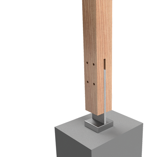 VUEPRO 240 x 240mm T-Blade Post Support - Bunnings Australia